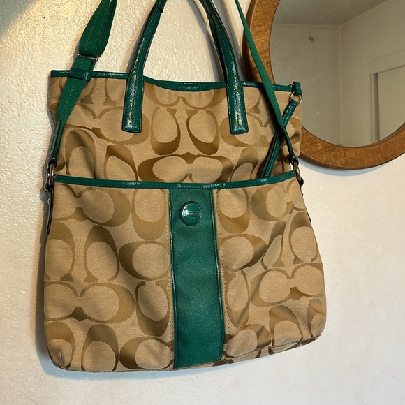 Coach | Bags | Coach Crossbody Signature Foldover Tote Bag | Poshmark